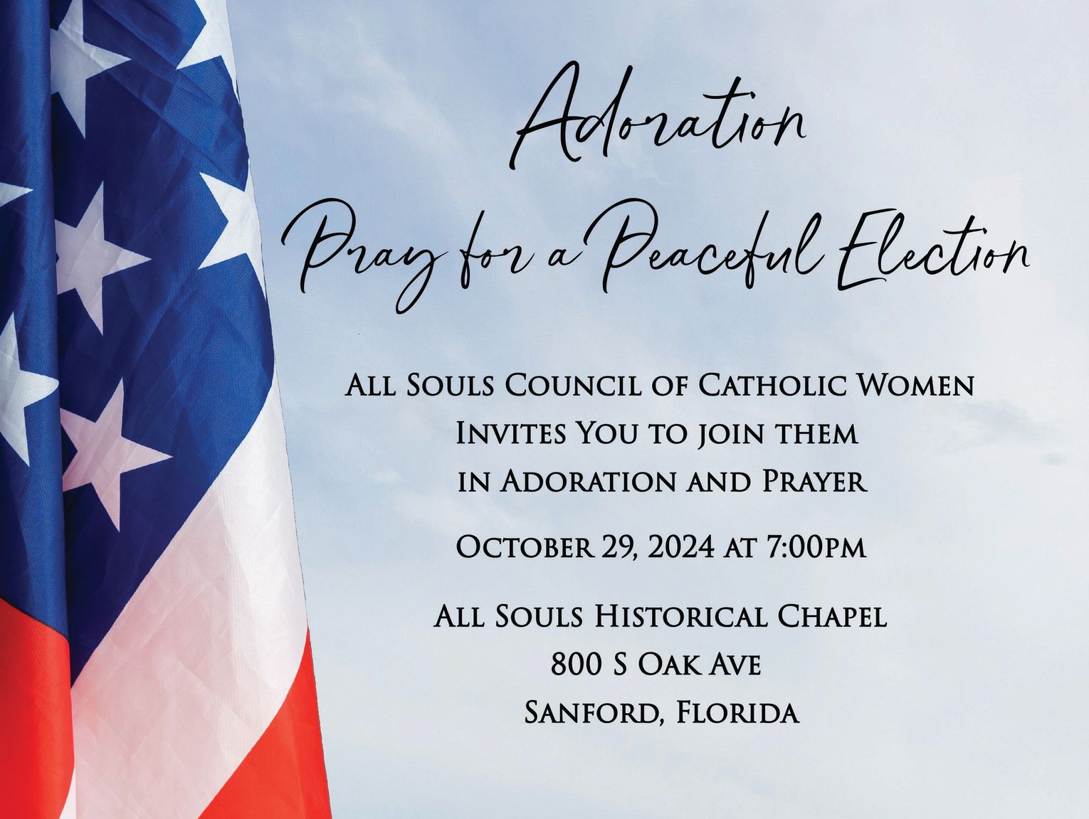 Adoration and Prayer for a Peaceful Election