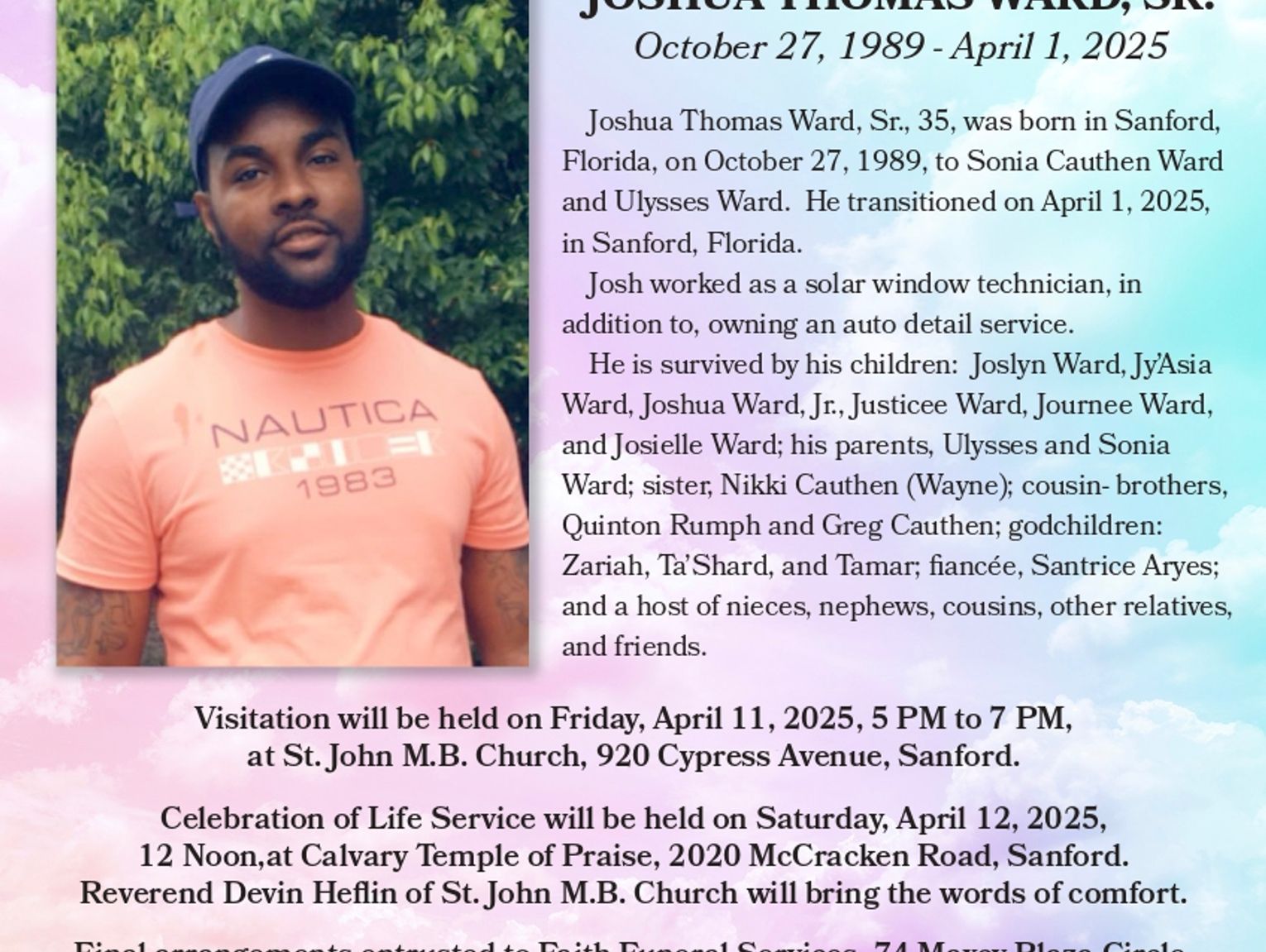 Joshua Thomas Ward, Sr.