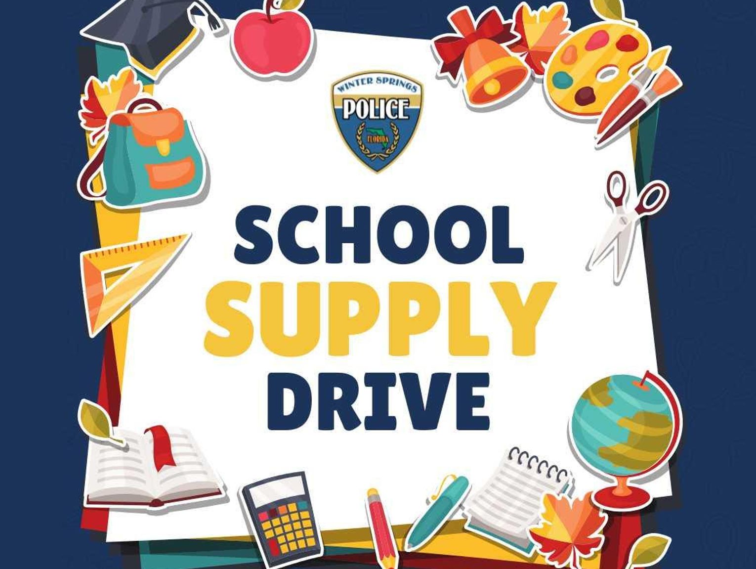 Winter Springs Police Department School Supply Drive