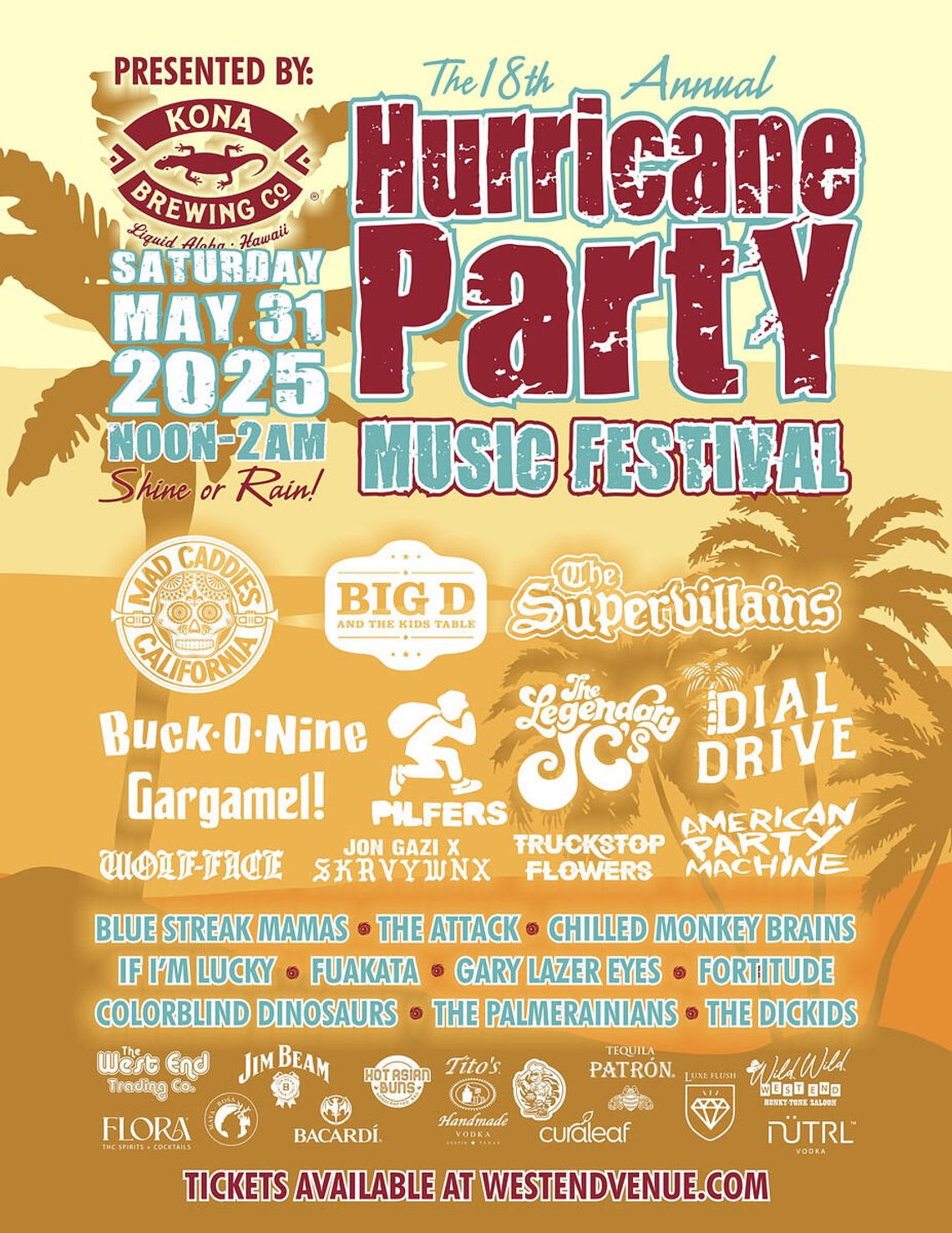 The 18th Annual Hurricane Party Presented by Kona Brewing Co. Set to ...