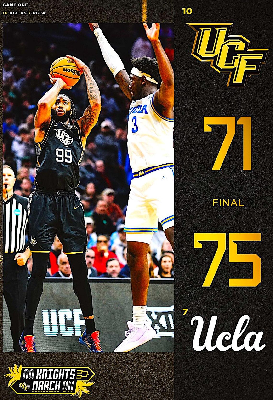 UCF men’s basketball comeback falls short