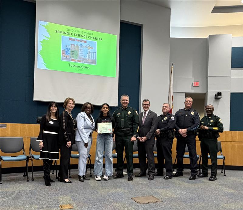 Seminole Science Student Wins County-Wide Red Ribbon Poster Contest